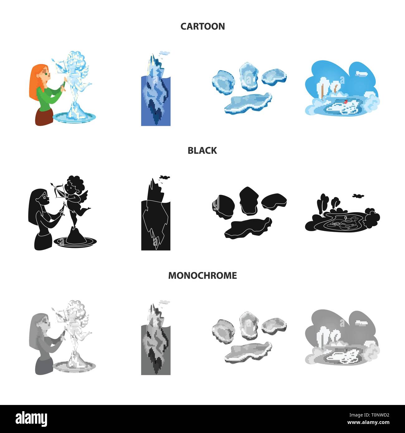 Underwater Sculpture Stock Vector Images - Alamy