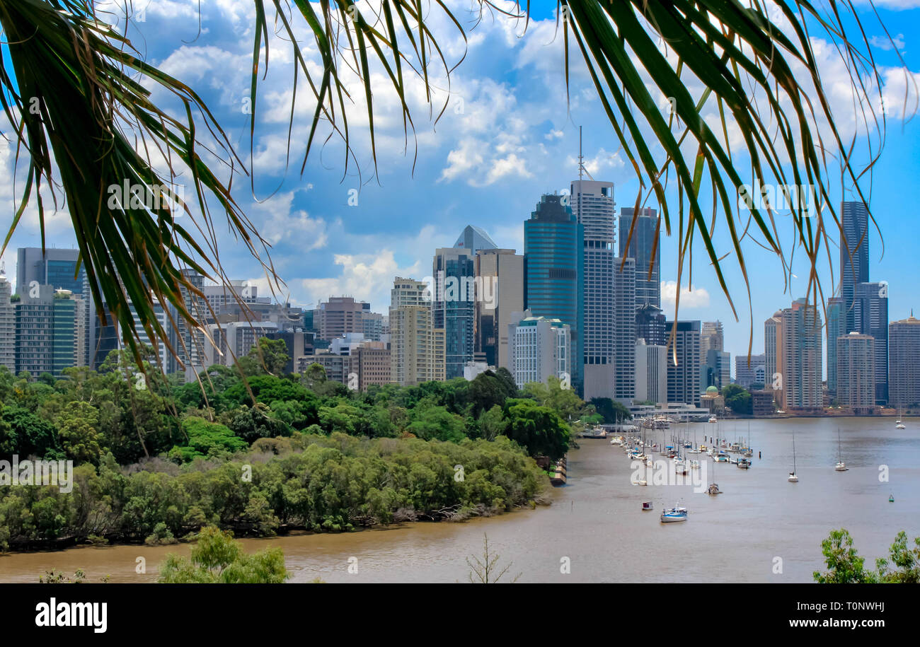 Brisbane skyline panorama hi-res stock photography and images - Alamy