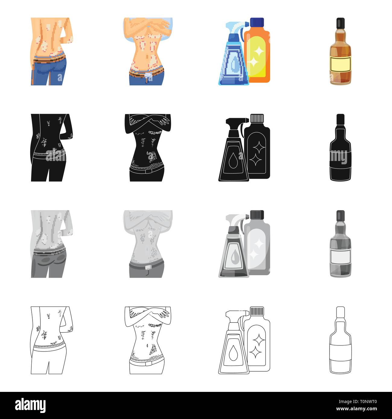 Back itch Stock Vector Images - Alamy