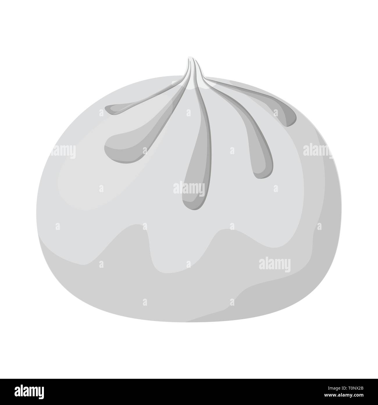 Vector illustration of baozi and khinkali logo. Set of baozi and ...