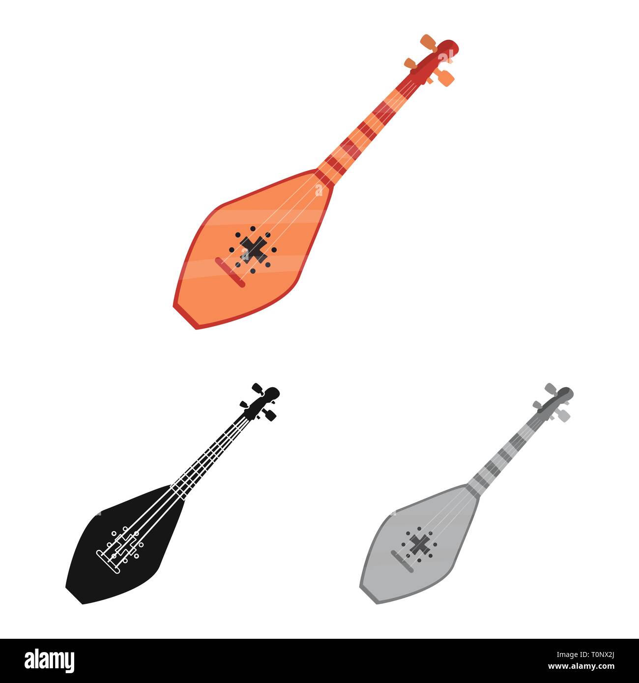 Vector illustration of musical and instrument icon. Collection of ...