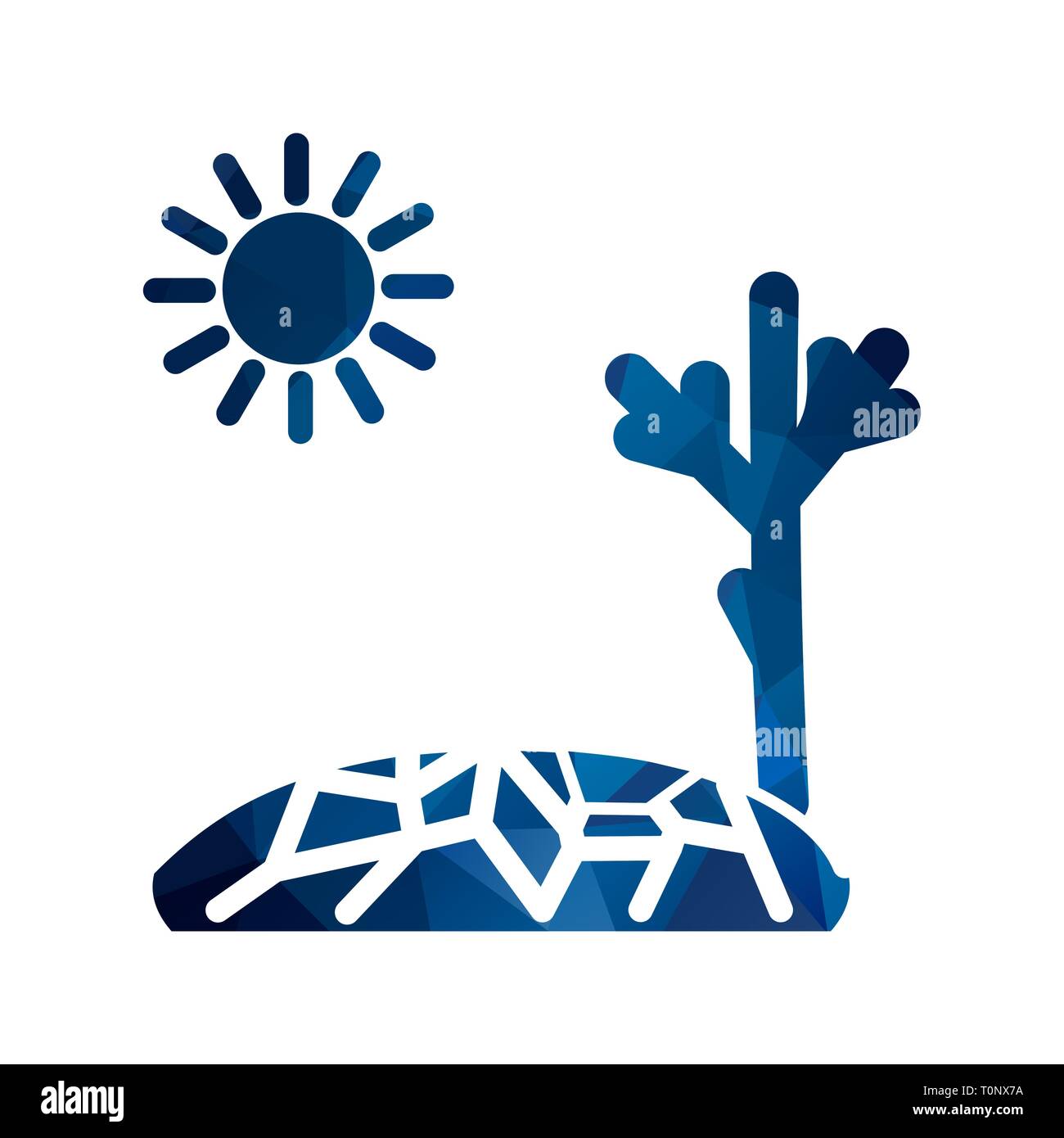 Illustration Drought Icon Stock Photo - Alamy