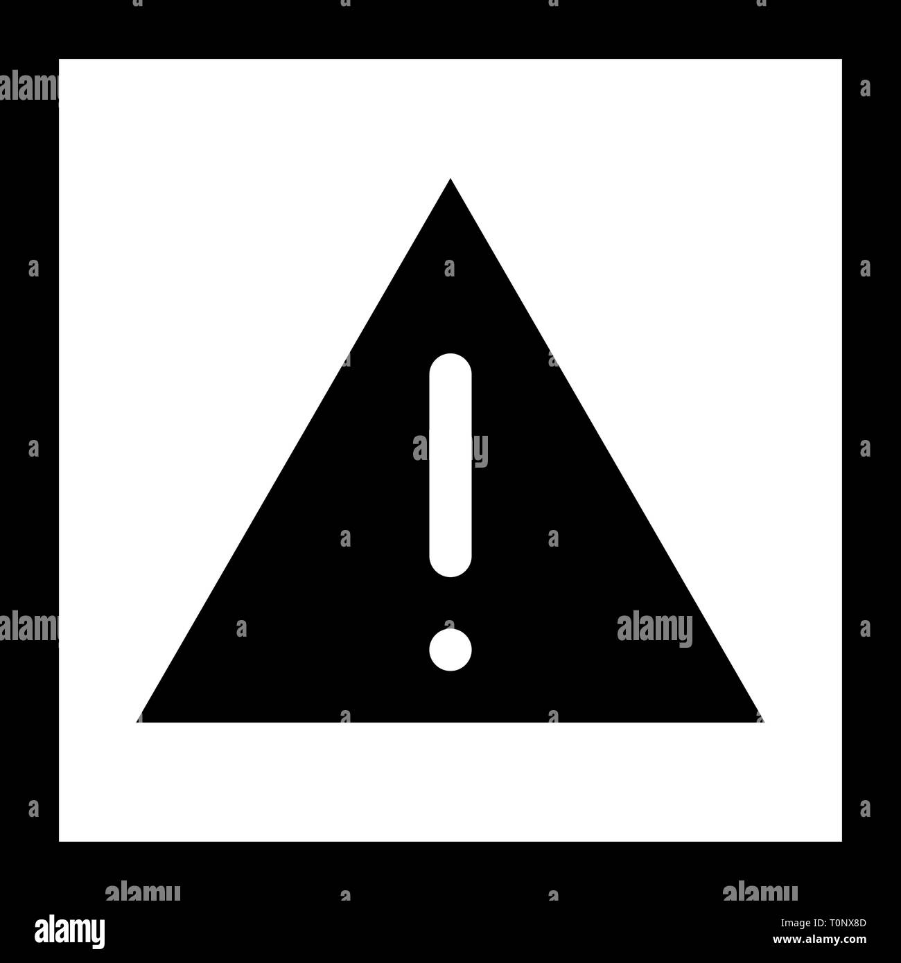 Illustration Warning board Icon Stock Photo - Alamy
