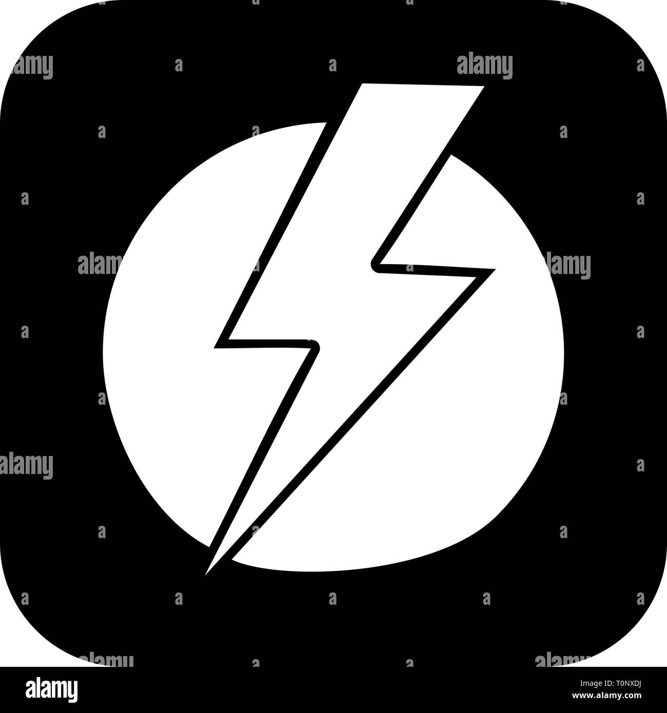 Illustration Electric Shock Icon Stock Photo - Alamy