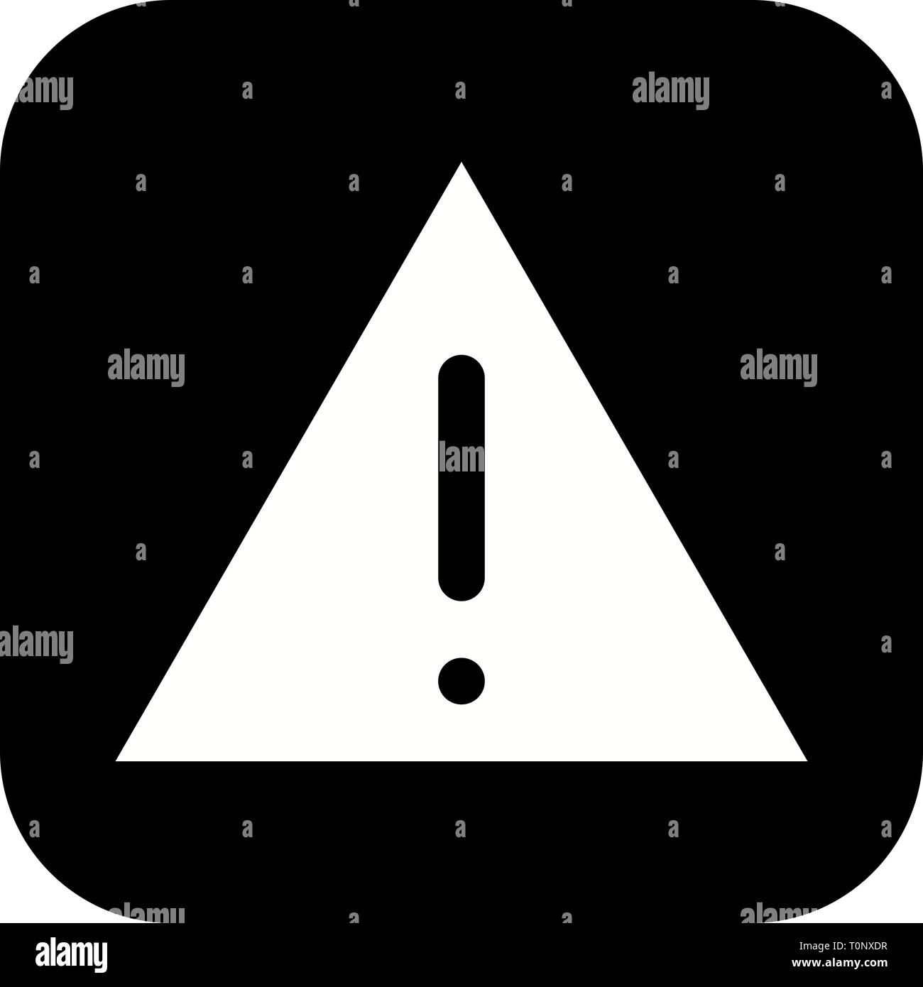 Illustration Warning board Icon Stock Photo - Alamy