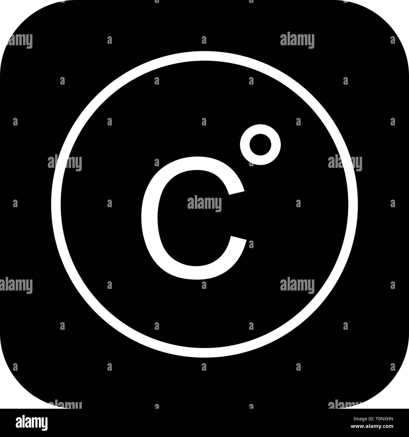 Illustration Celsius Icon Stock Photo - Alamy