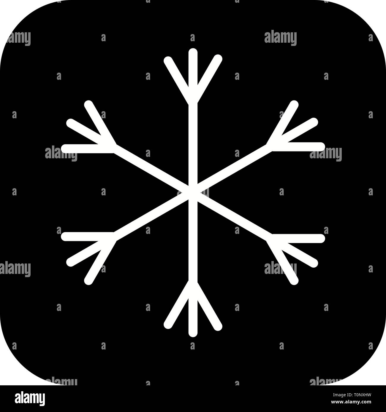 Illustration Snow Icon Stock Photo - Alamy