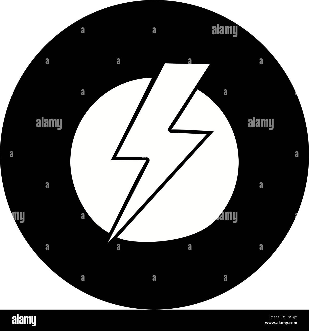 Illustration Electric Shock Icon Stock Photo - Alamy