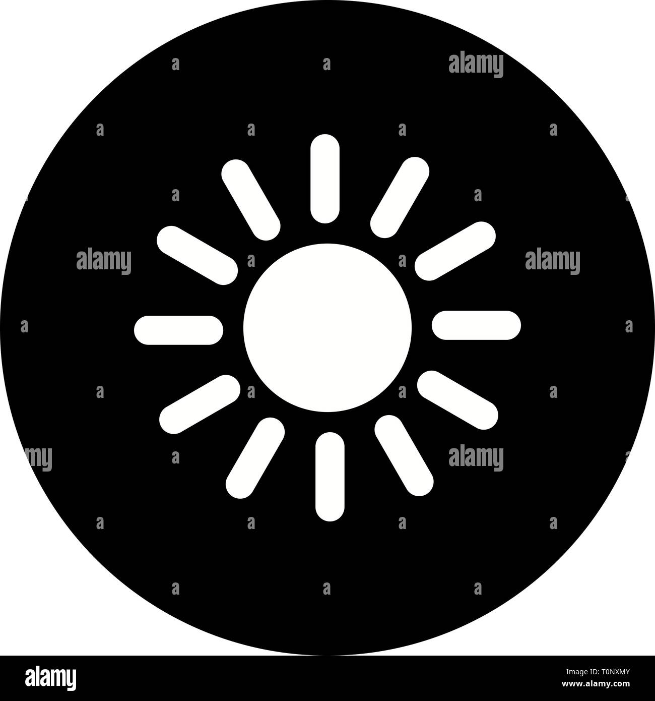 Illustration Sun Icon Stock Photo - Alamy