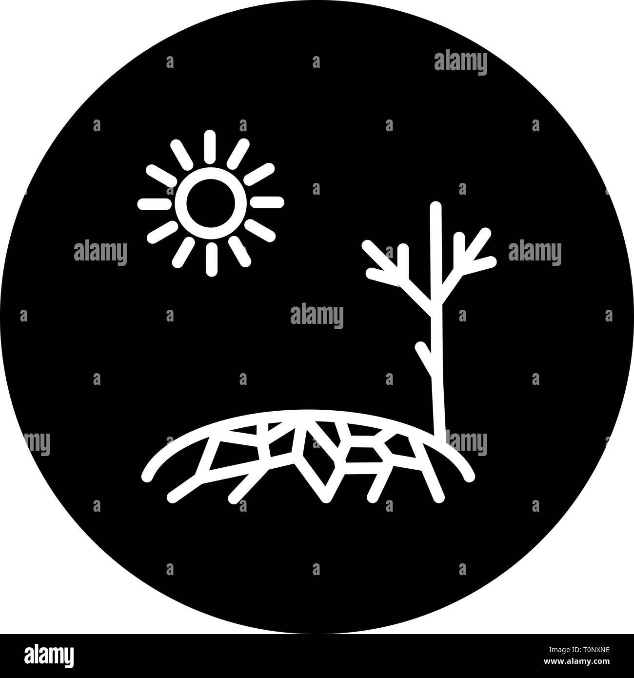 Drought icon Black and White Stock Photos & Images - Alamy