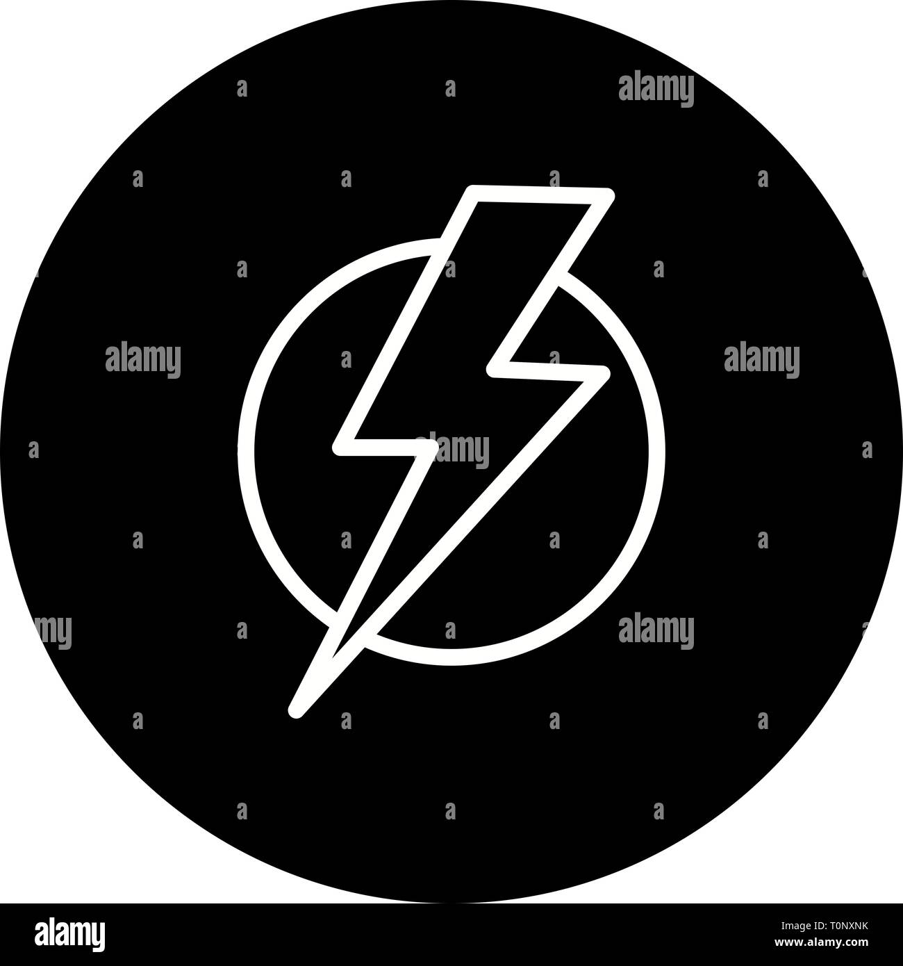 Illustration Electric Shock Icon Stock Photo - Alamy