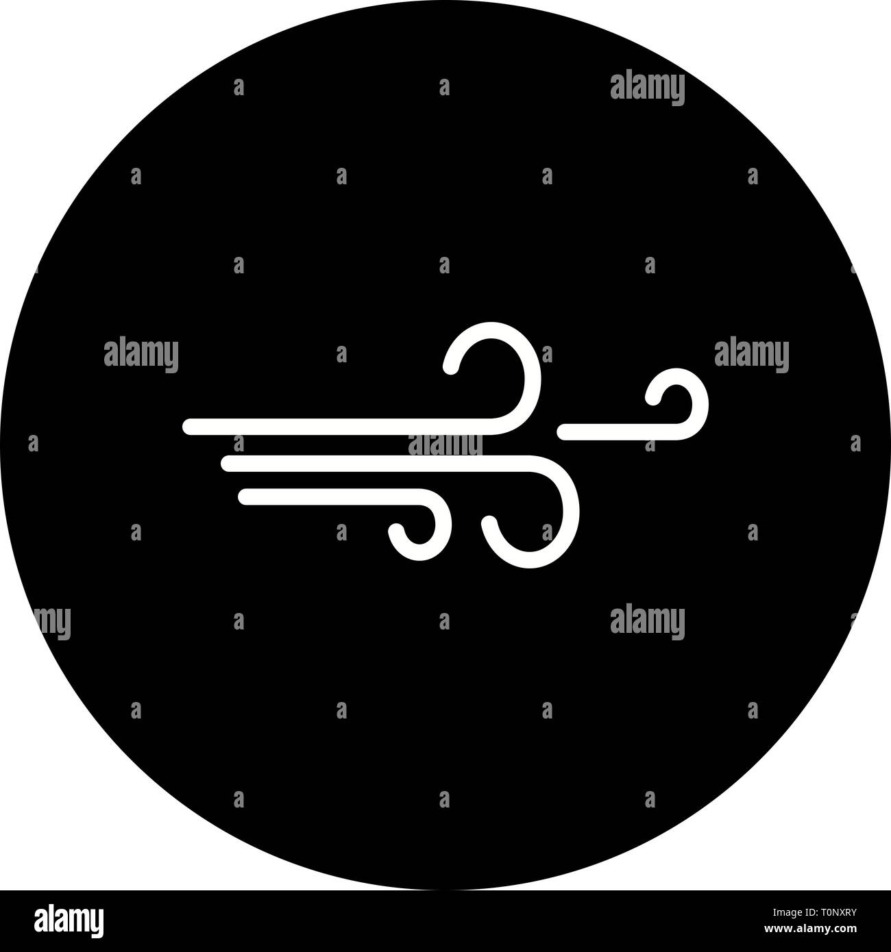 Illustration Wind Icon Stock Photo - Alamy