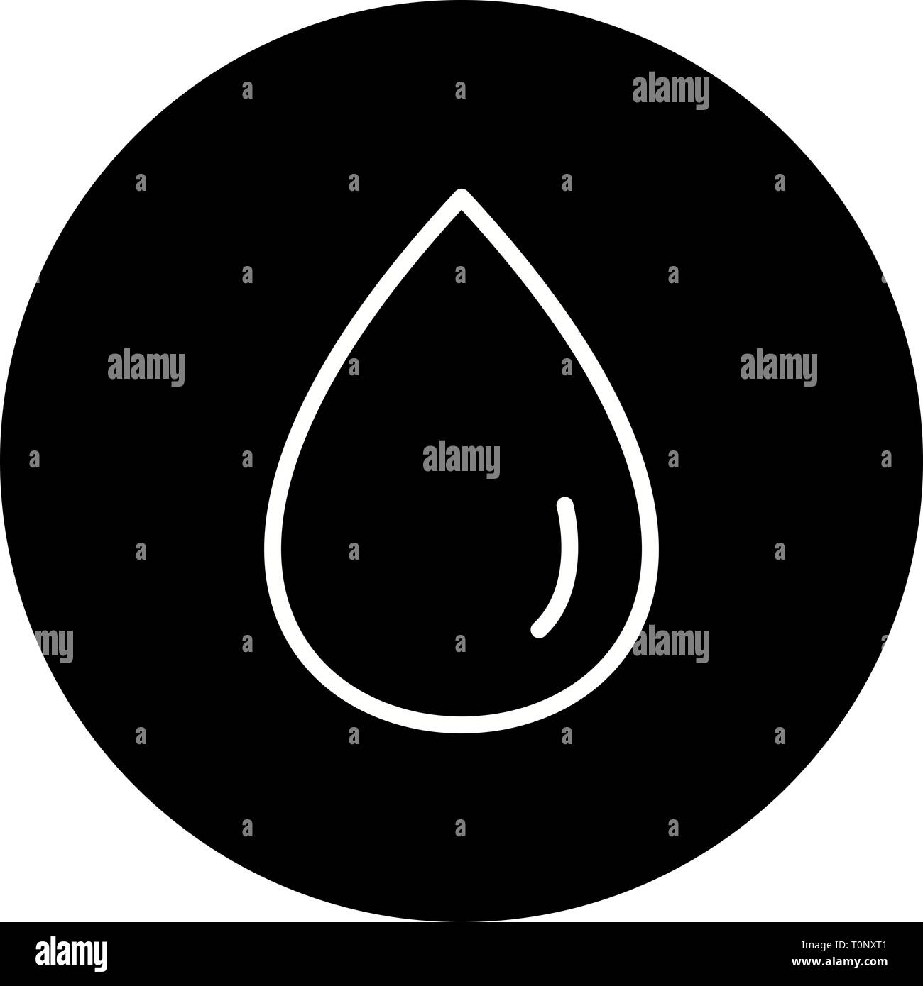 Illustration Rain Drop Icon Stock Photo - Alamy