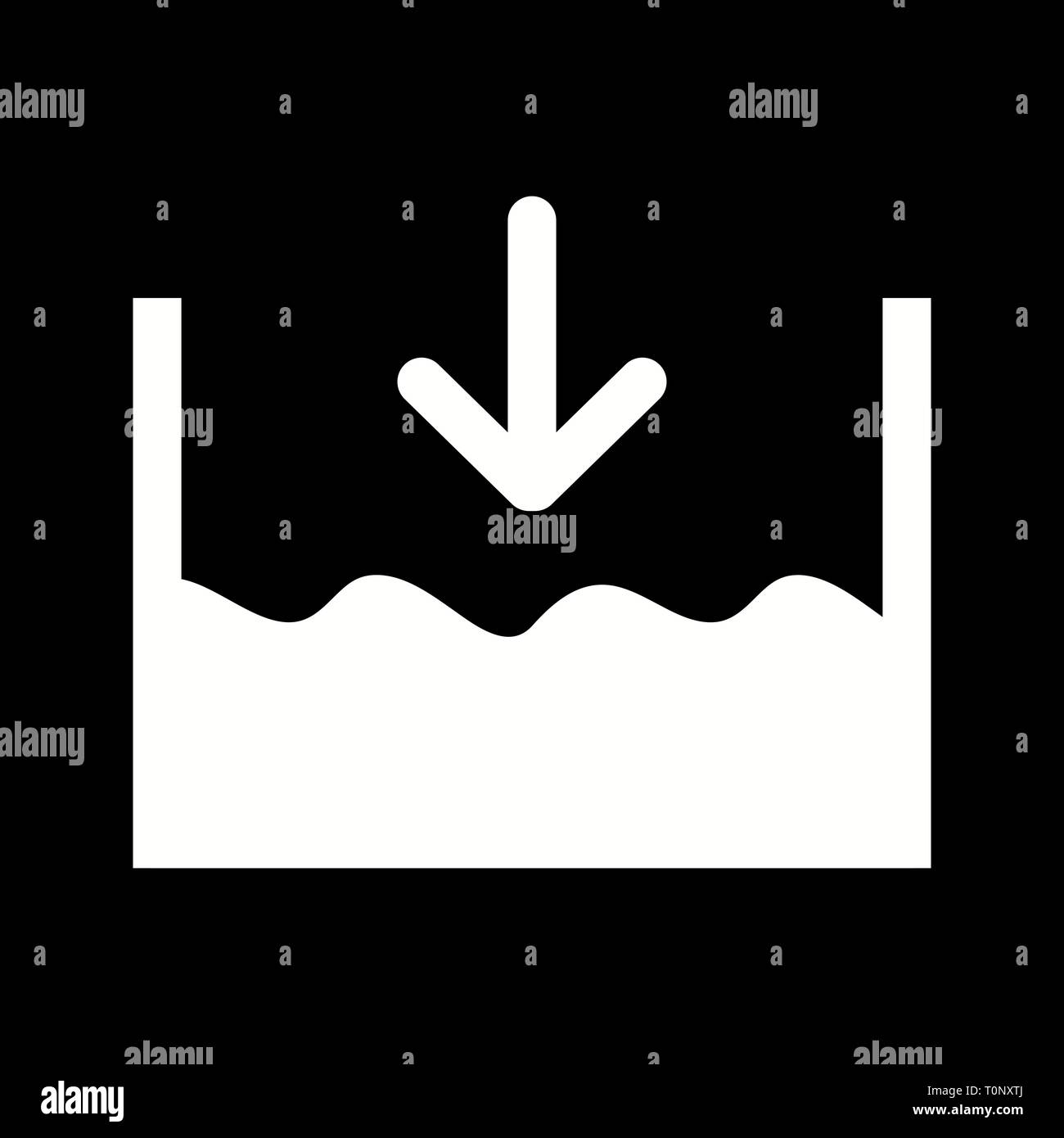 Below sea level icon hi-res stock photography and images - Alamy