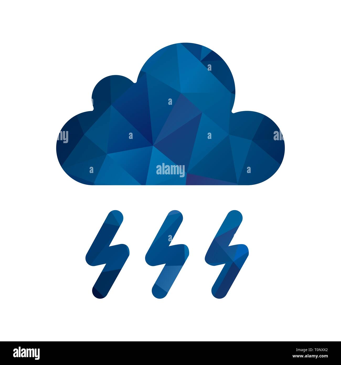 Illustration Storm Vector Icon Stock Photo - Alamy