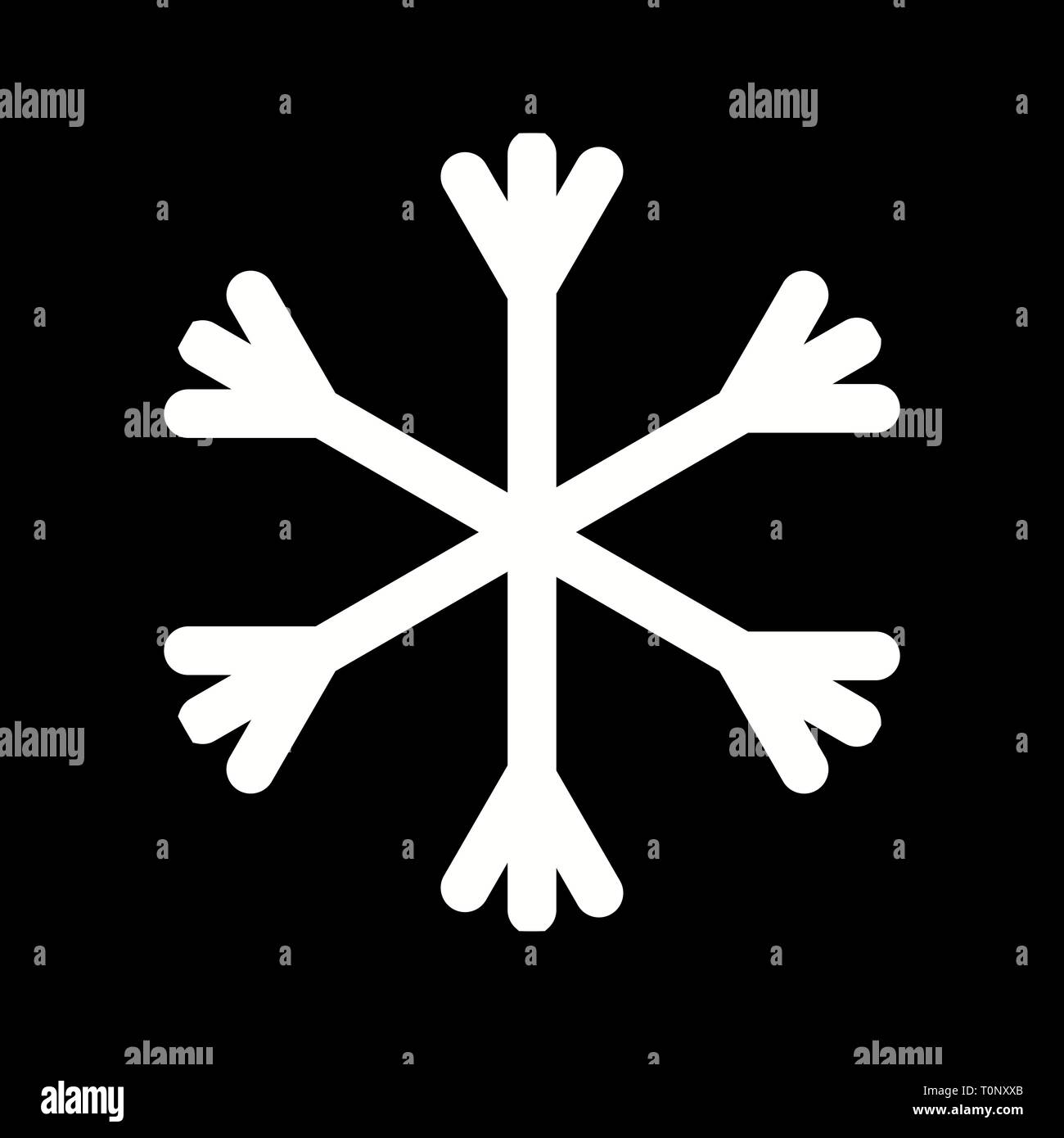 Illustration Snow Icon Stock Photo - Alamy