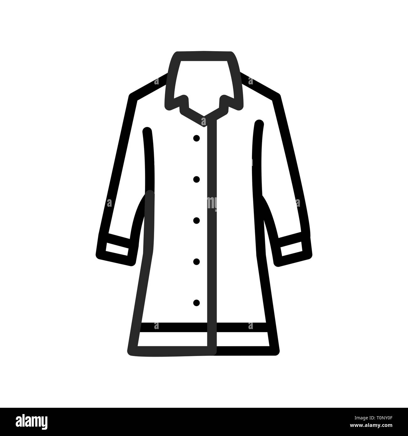 Rain coat outline hi-res stock photography and images - Alamy