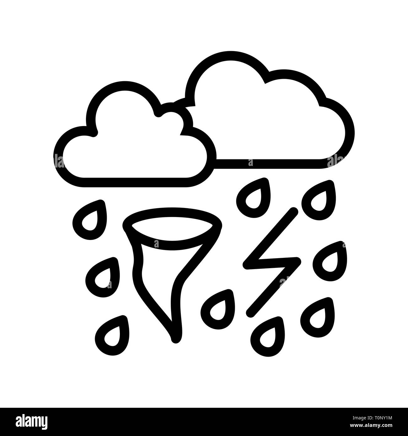 Illustration Bad Weather Icon Stock Photo Alamy
