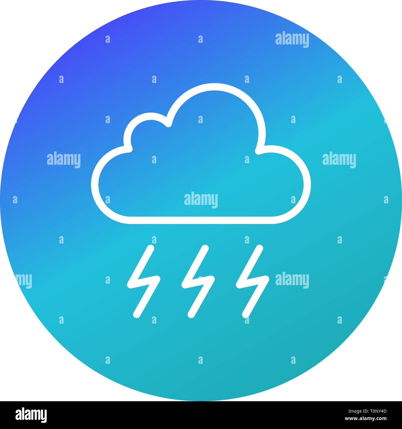 Illustration Storm Icon Stock Photo - Alamy