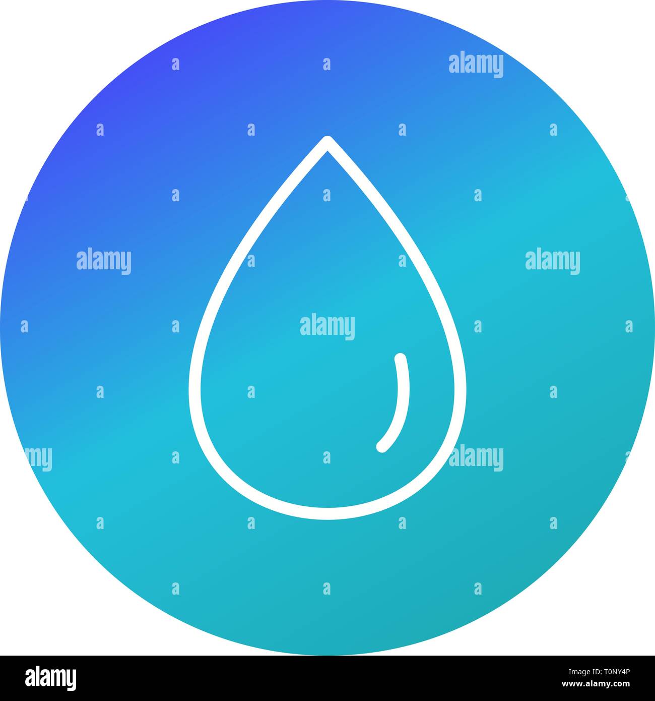 Illustration Rain Drop Icon Stock Photo - Alamy