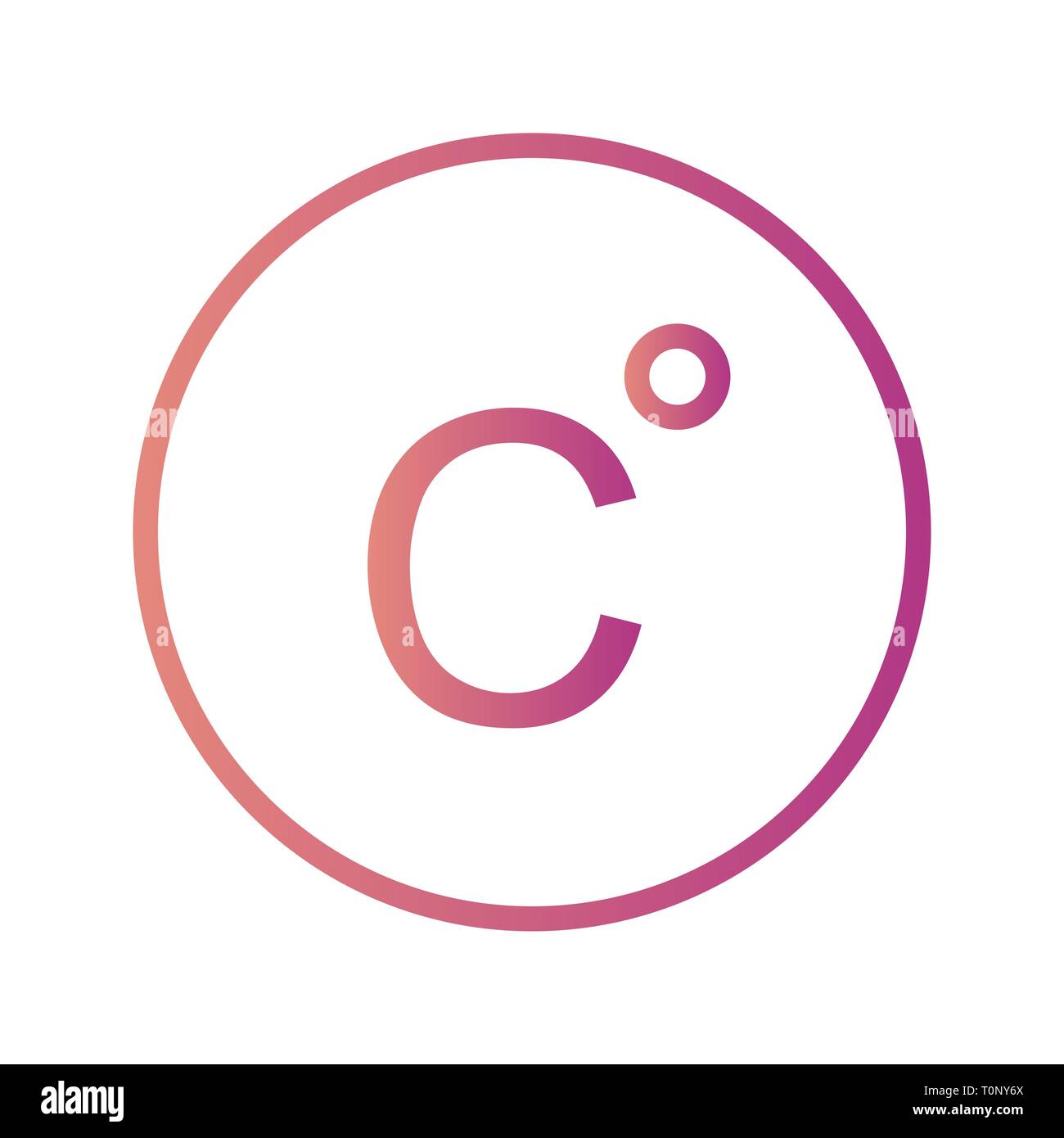 Illustration Celsius Icon Stock Photo - Alamy