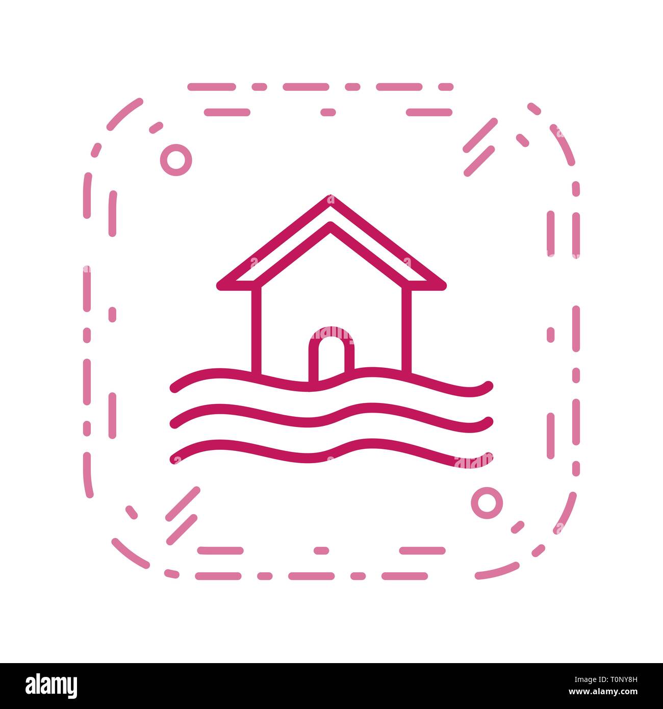 Illustration Flood Symbol Icon Stock Photo - Alamy