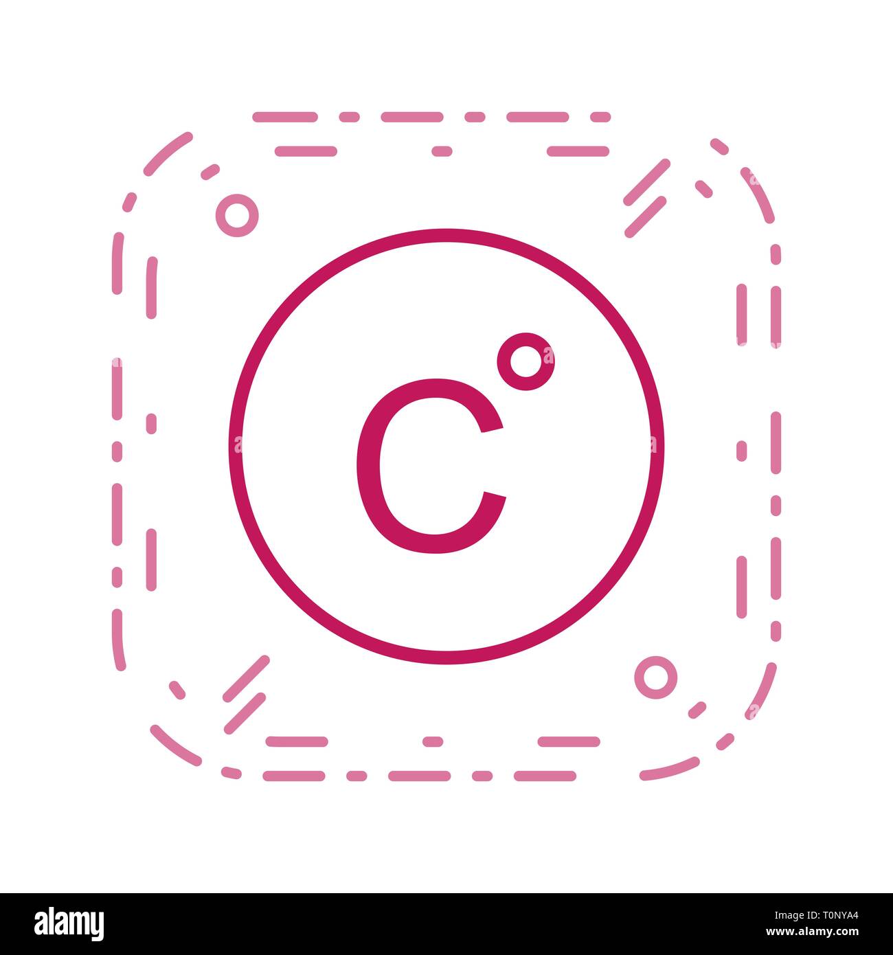 Illustration Celsius Icon Stock Photo - Alamy