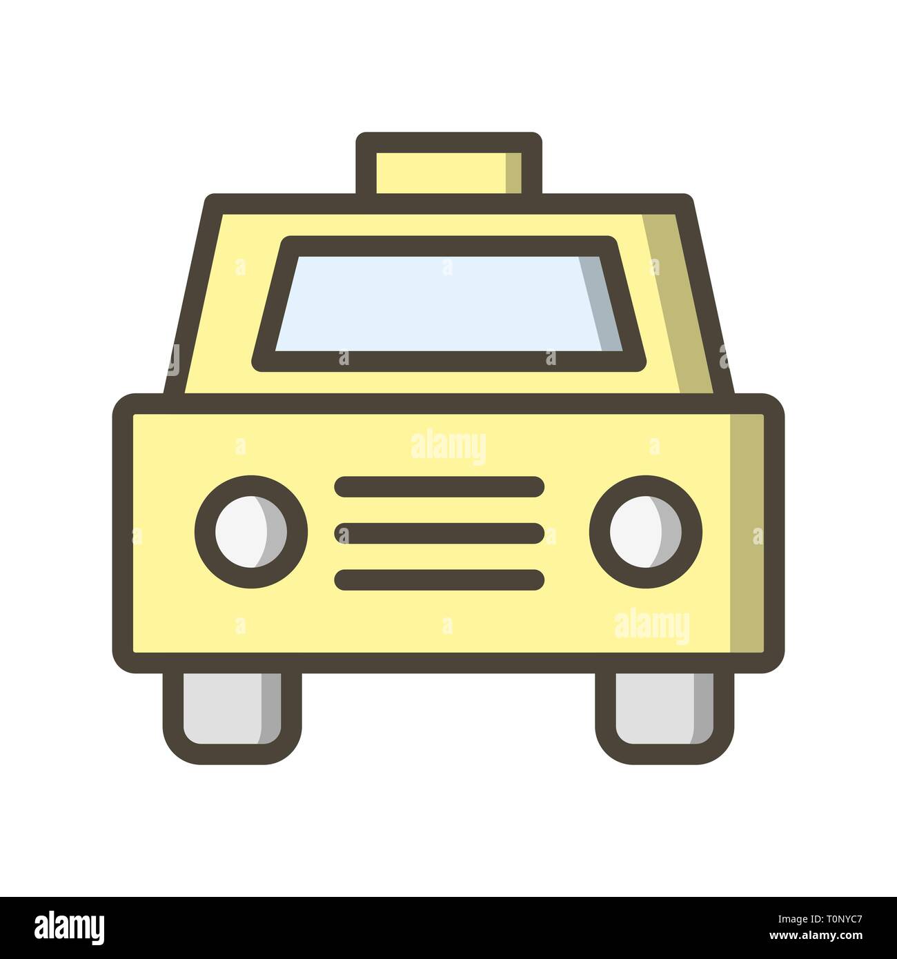 Taxi car glyph icon Cut Out Stock Images & Pictures - Alamy