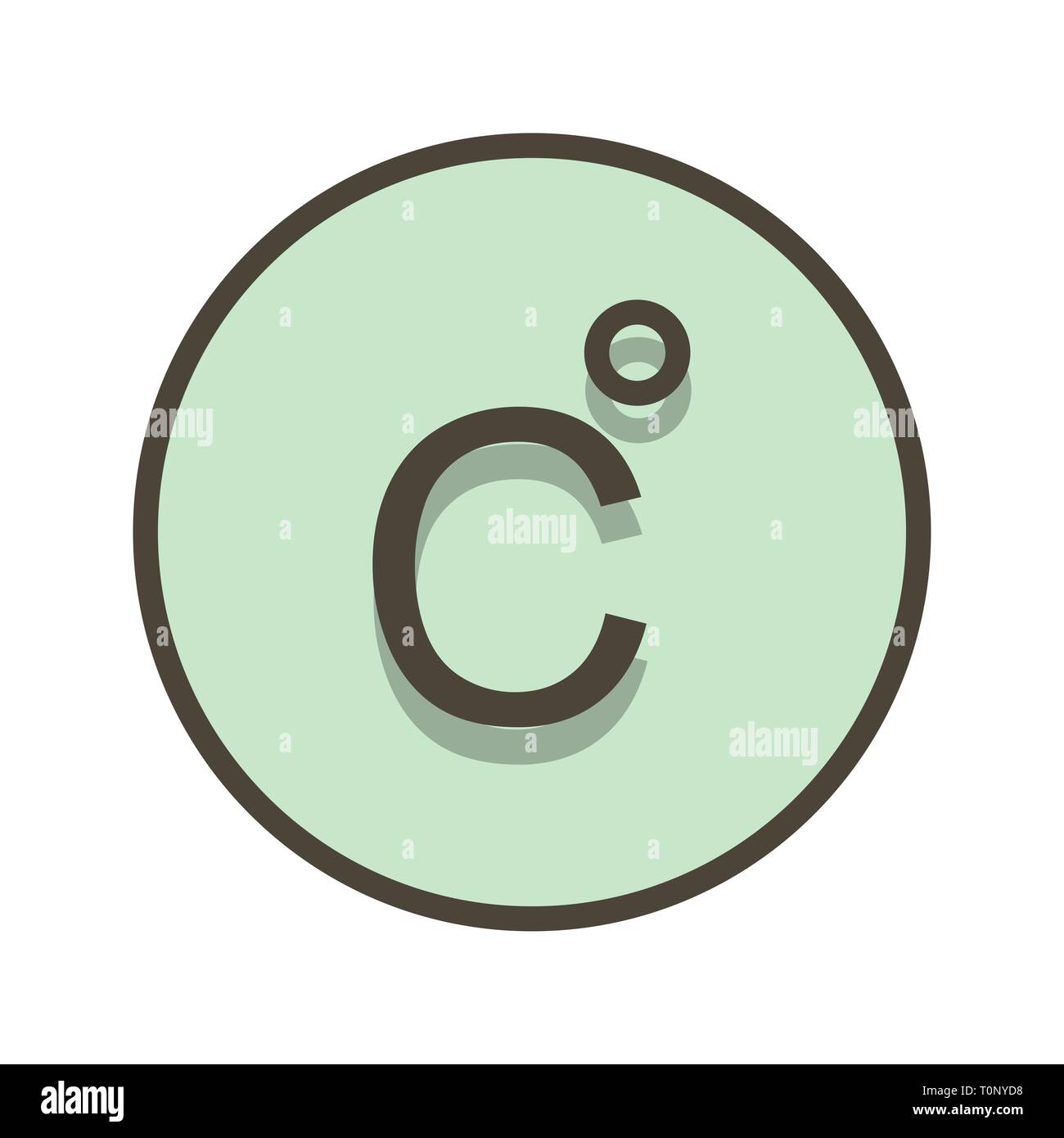 Illustration Celsius Icon Stock Photo - Alamy