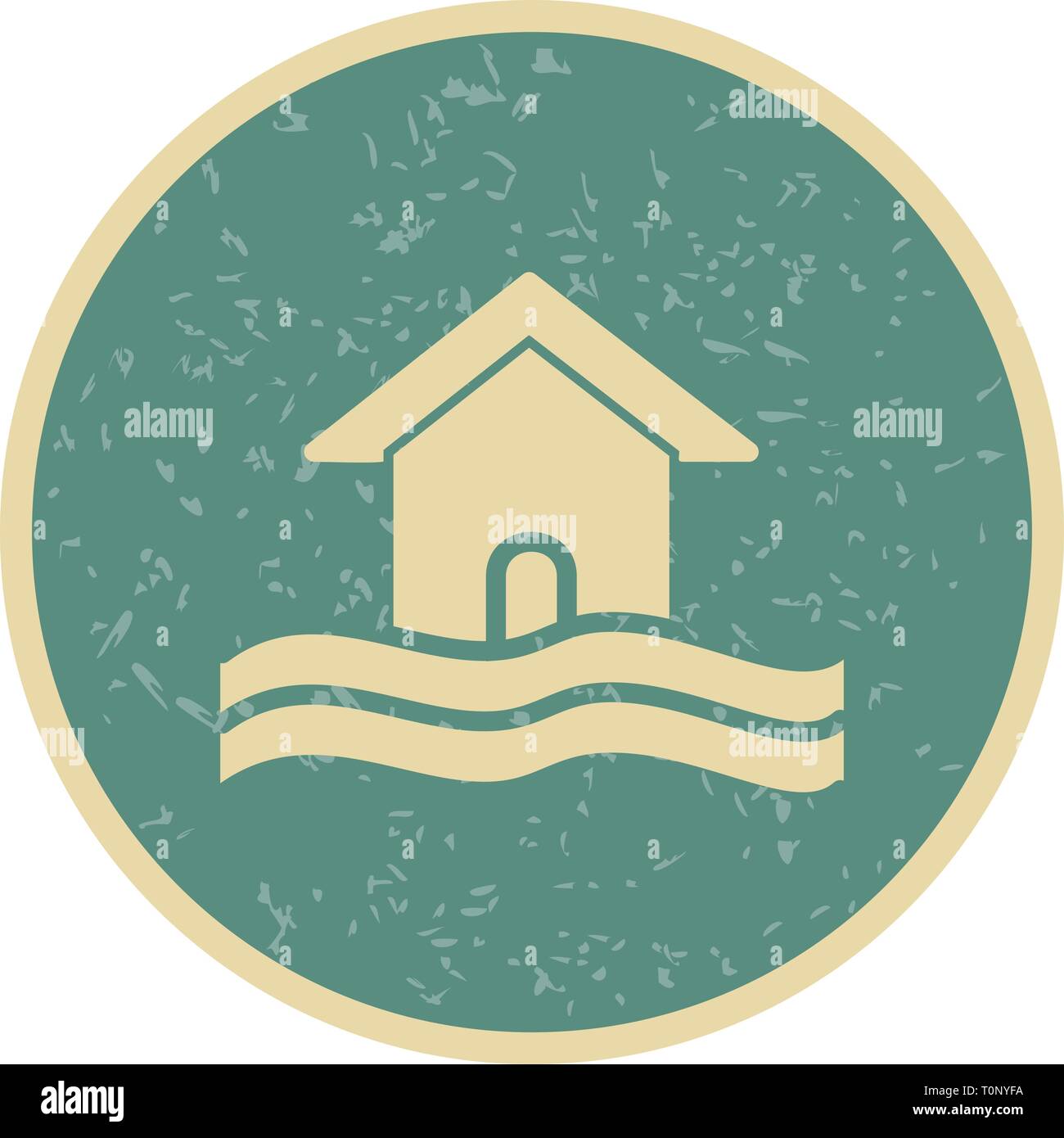 Illustration Flood Symbol Icon Stock Photo - Alamy