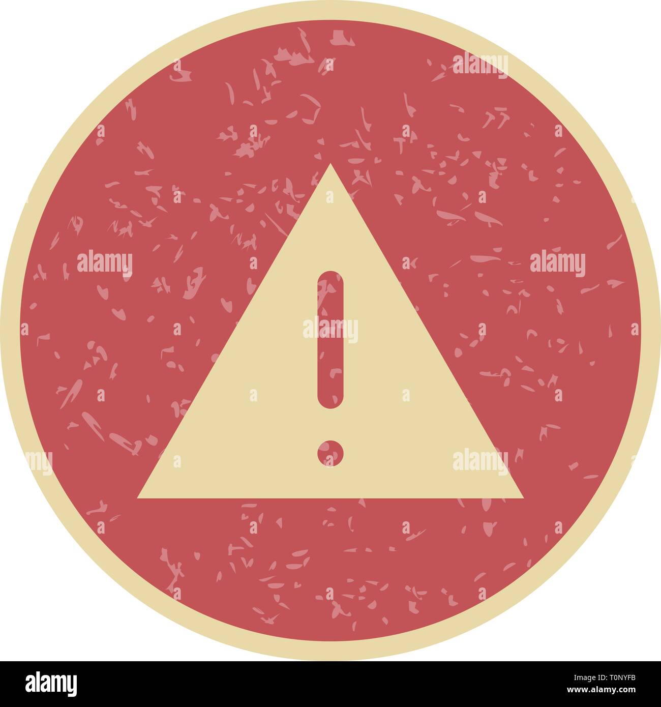 Illustration Warning board Icon Stock Photo - Alamy