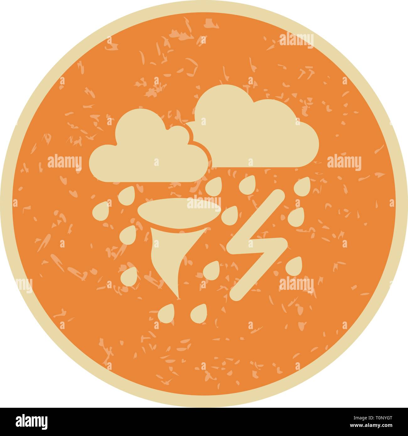Illustration Bad Weather Icon Stock Photo - Alamy