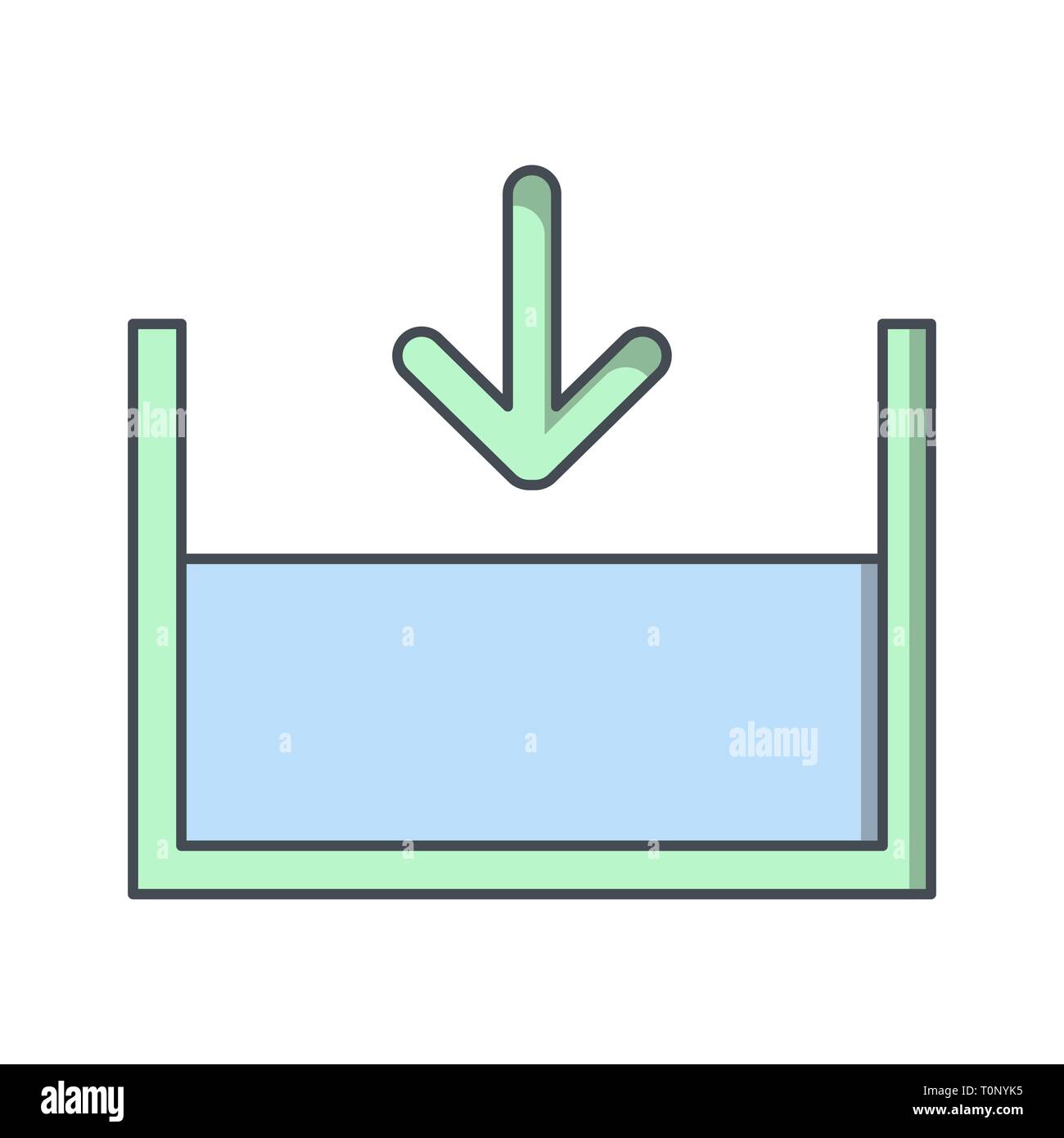 Below sea level icon hi-res stock photography and images - Alamy