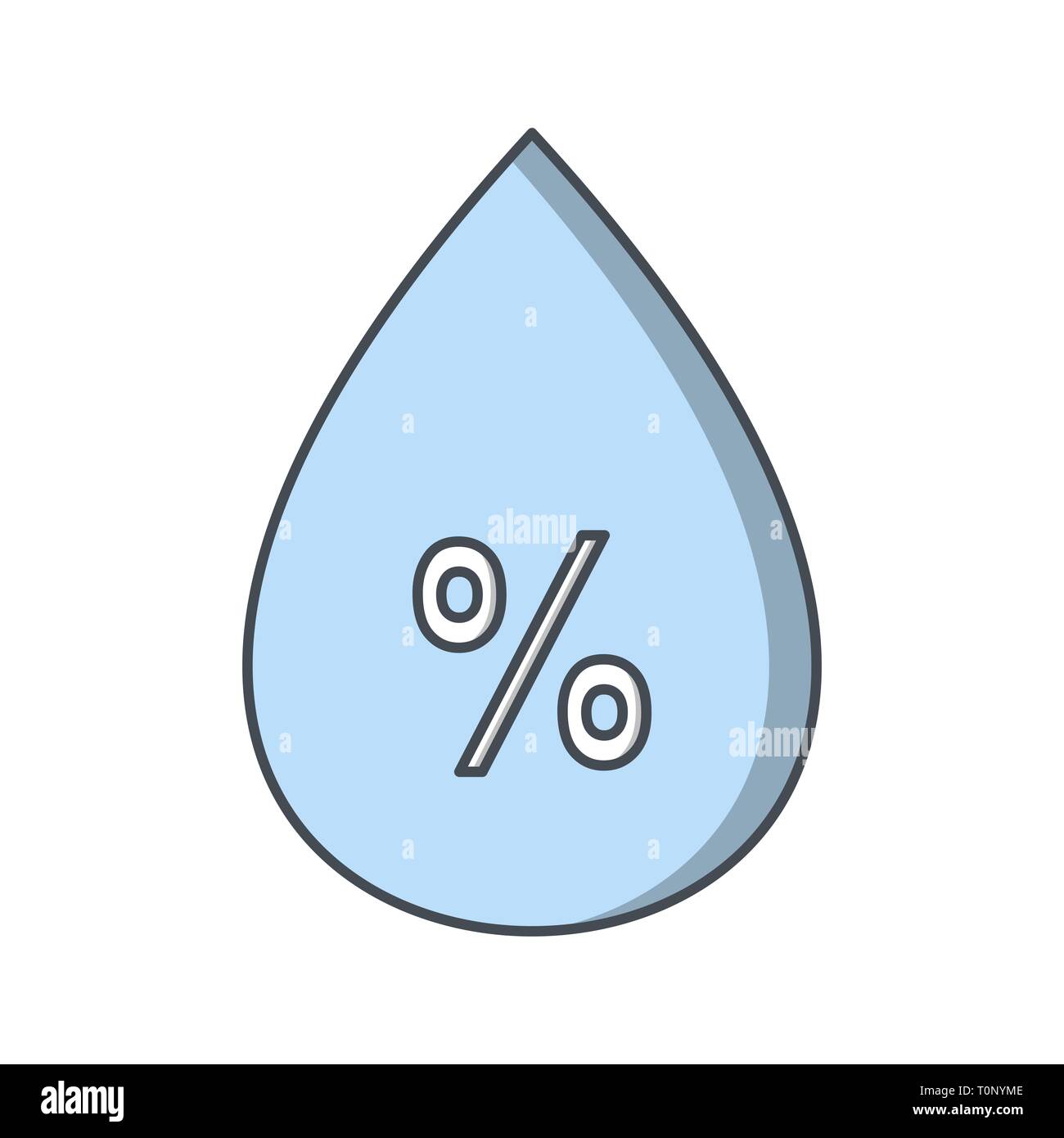 Illustration Humidity Icon Stock Photo - Alamy