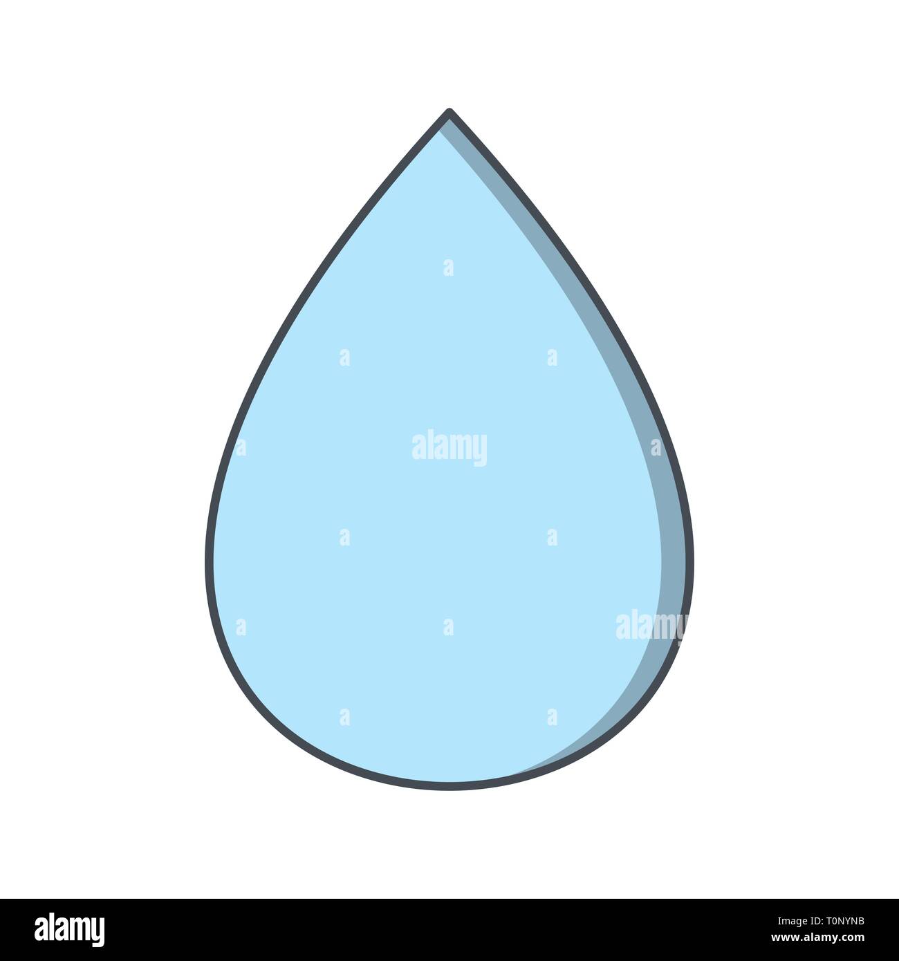 Illustration Rain Drop Icon Stock Photo - Alamy