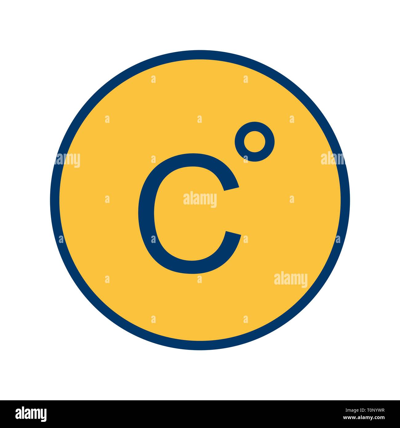 Illustration Celsius Icon Stock Photo - Alamy