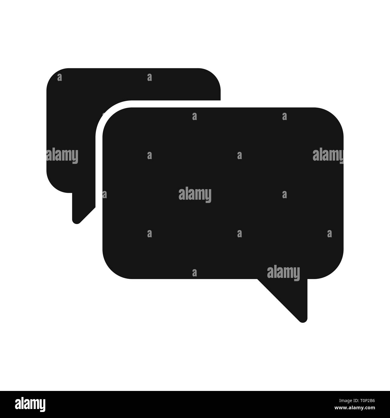 Illustration Chat Icon Stock Photo - Alamy