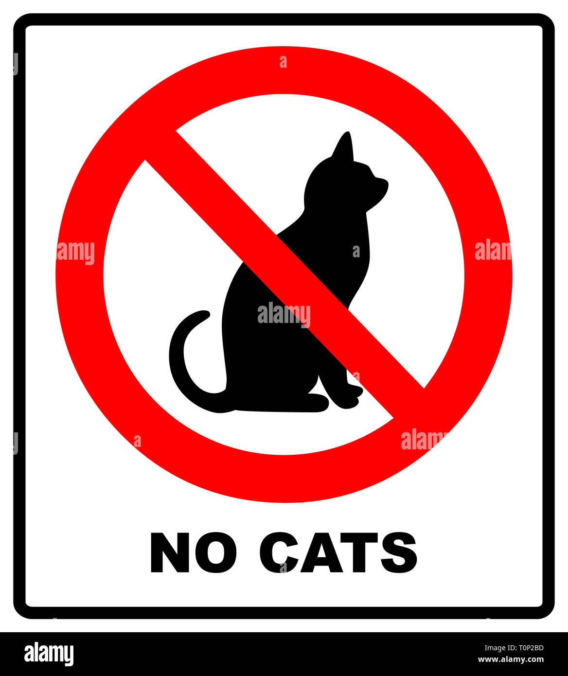 No cats. Prohibiting sign location or entry of pets at this point or ...