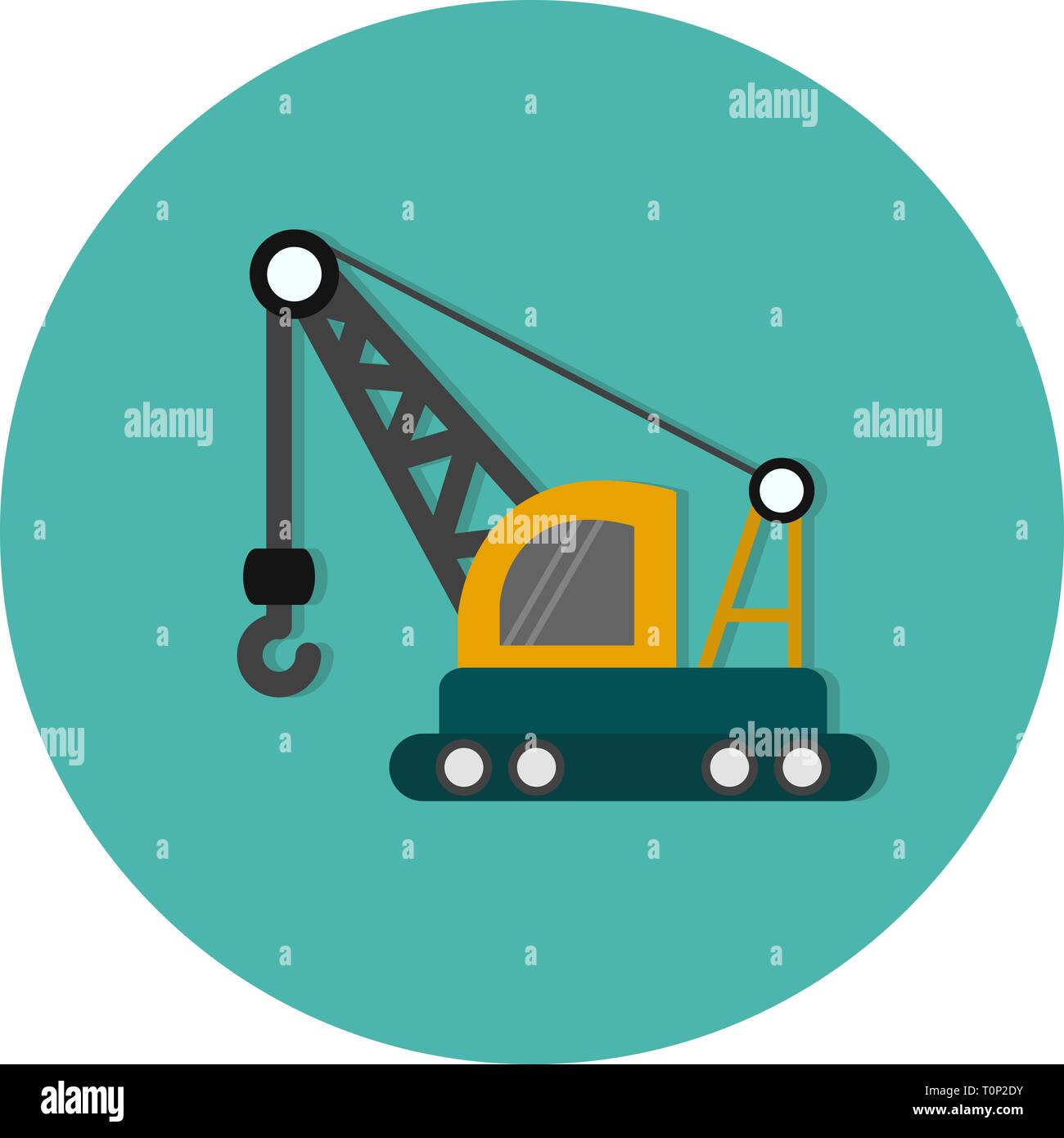 Illustration Crane Icon Stock Photo - Alamy