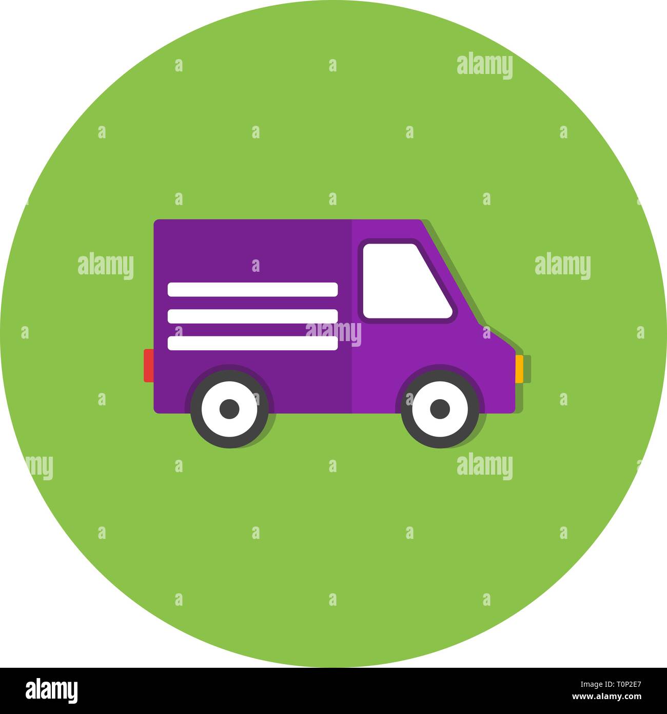 Illustration Van Icon Stock Photo - Alamy