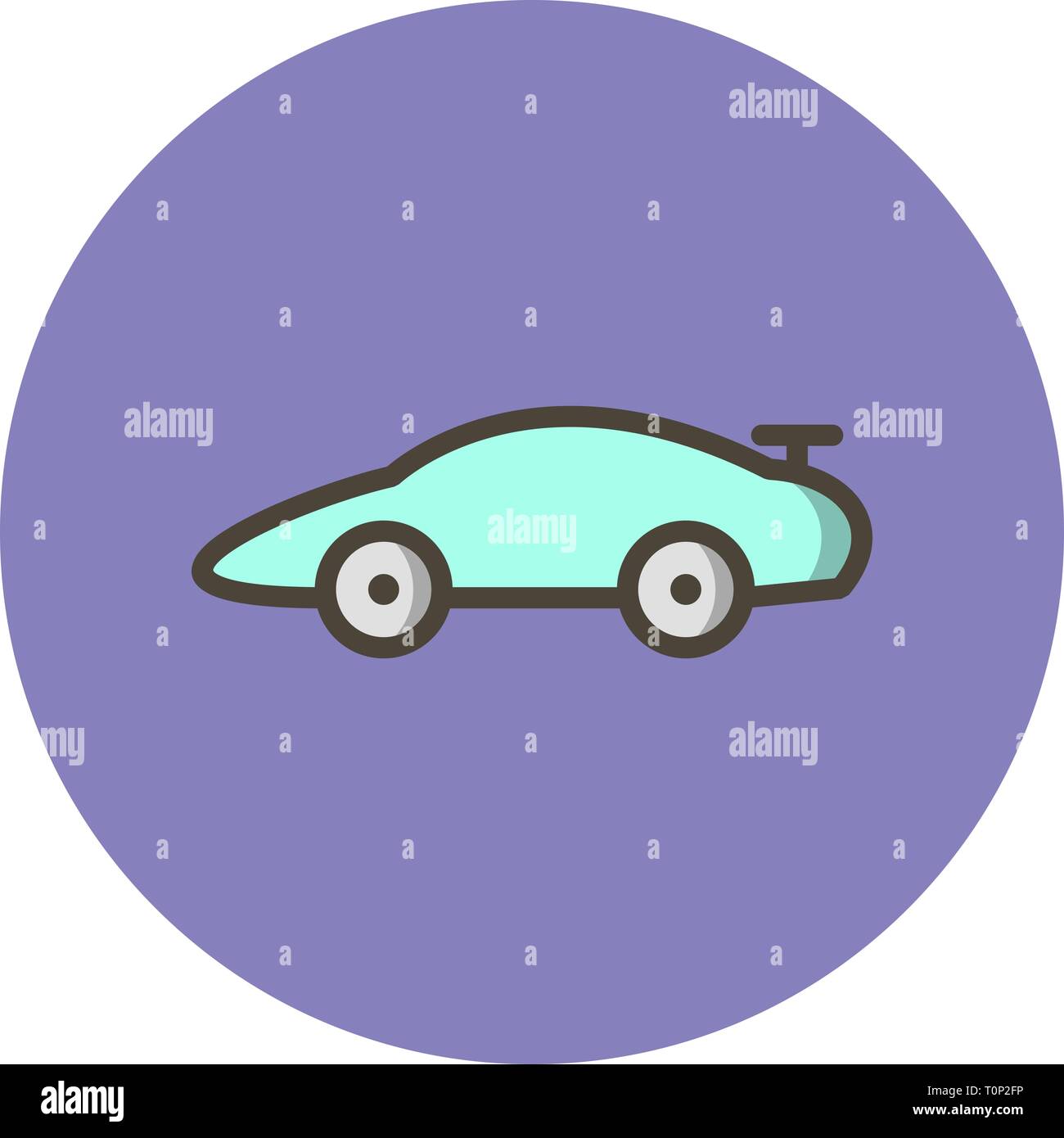 Illustration Sports Car Icon Stock Photo - Alamy