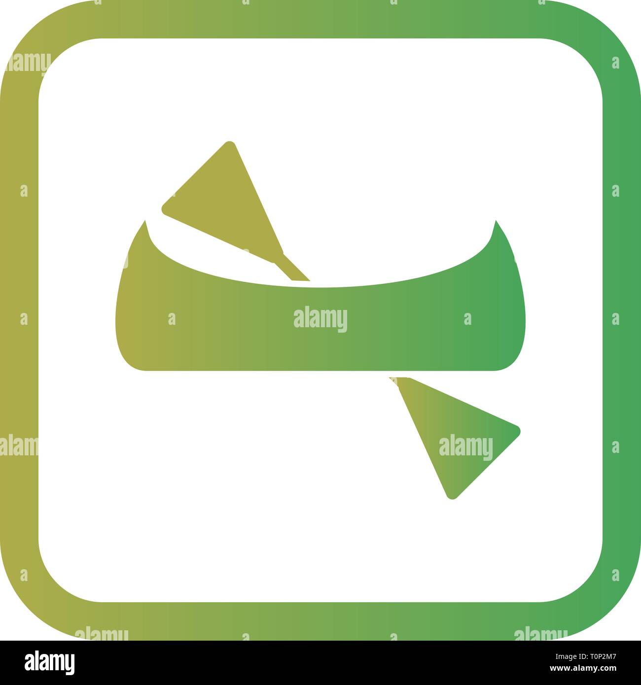 Illustration Canoe Icon Stock Photo - Alamy