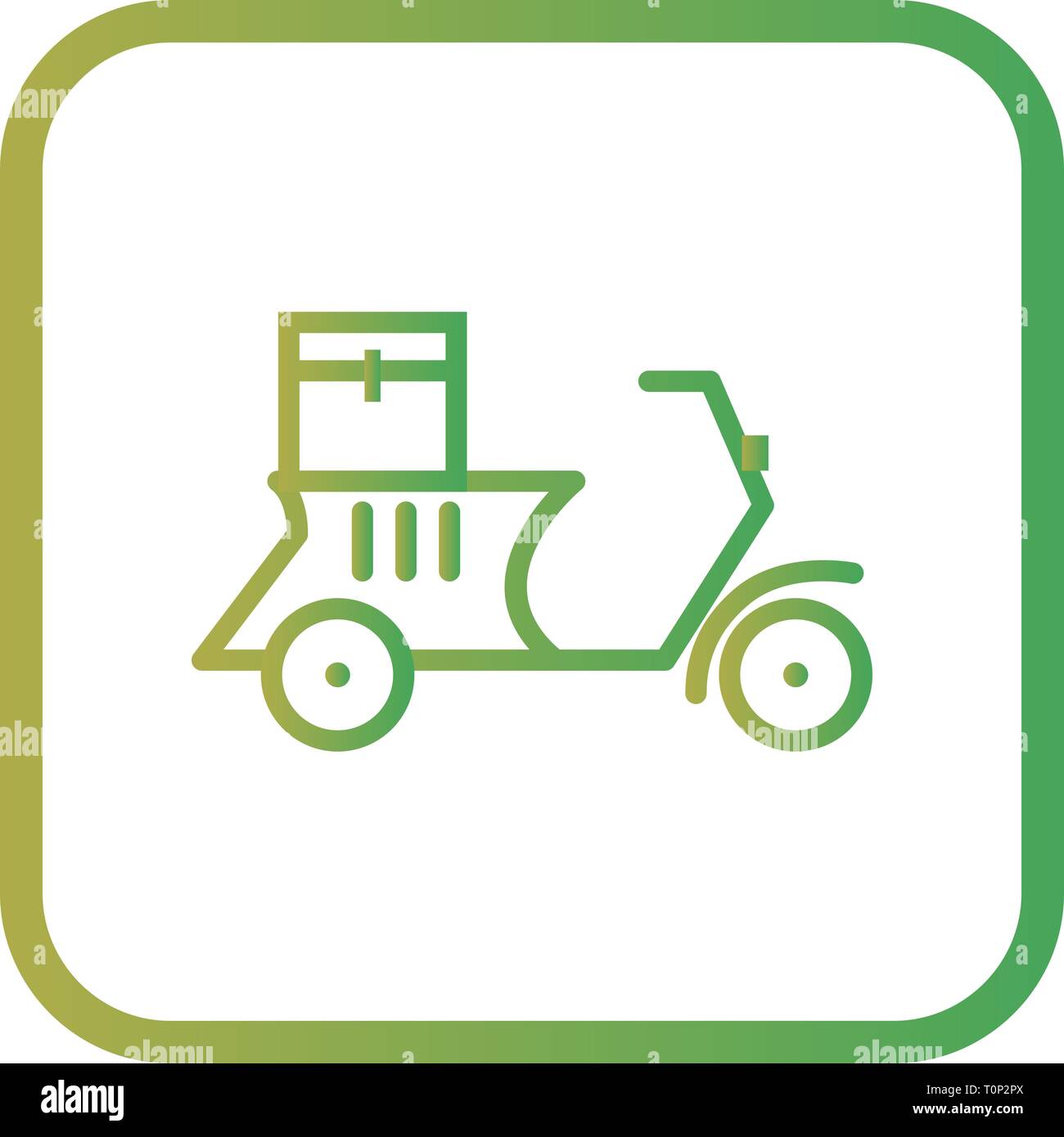 Illustration Delivery Motorbike Icon Stock Photo - Alamy