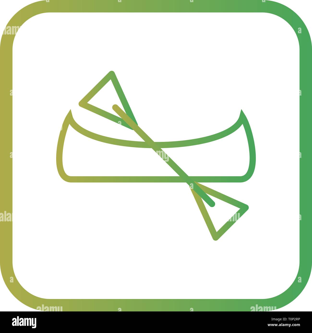 Illustration Canoe Icon Stock Photo - Alamy
