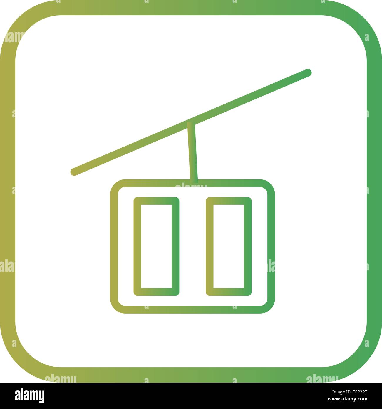 Illustration Chair lift Icon Stock Photo - Alamy