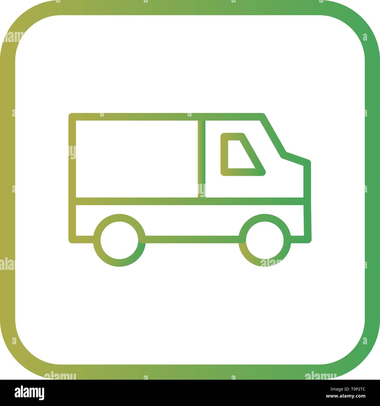 Illustration Van Icon Stock Photo - Alamy