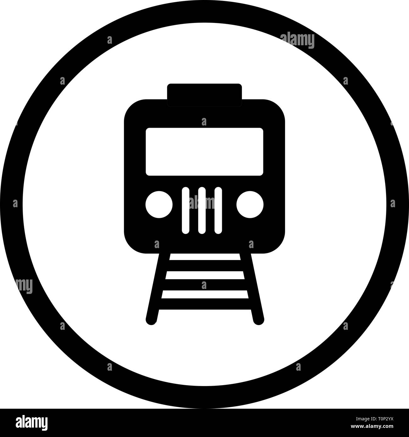 Illustration Train Icon Stock Photo - Alamy