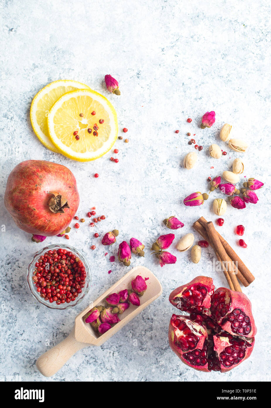 Arab ingredients for middle eastern food Stock Photo - Alamy