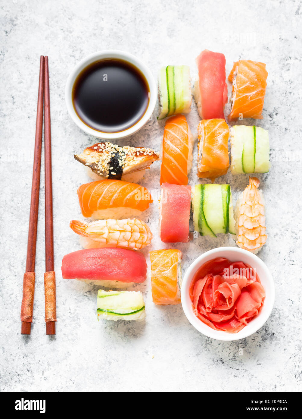 Sushi assorted set Stock Photo - Alamy