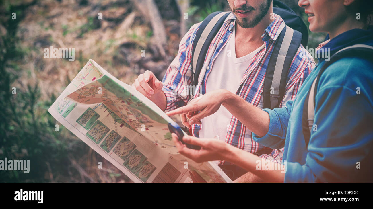 Map of forest hi-res stock photography and images - Alamy